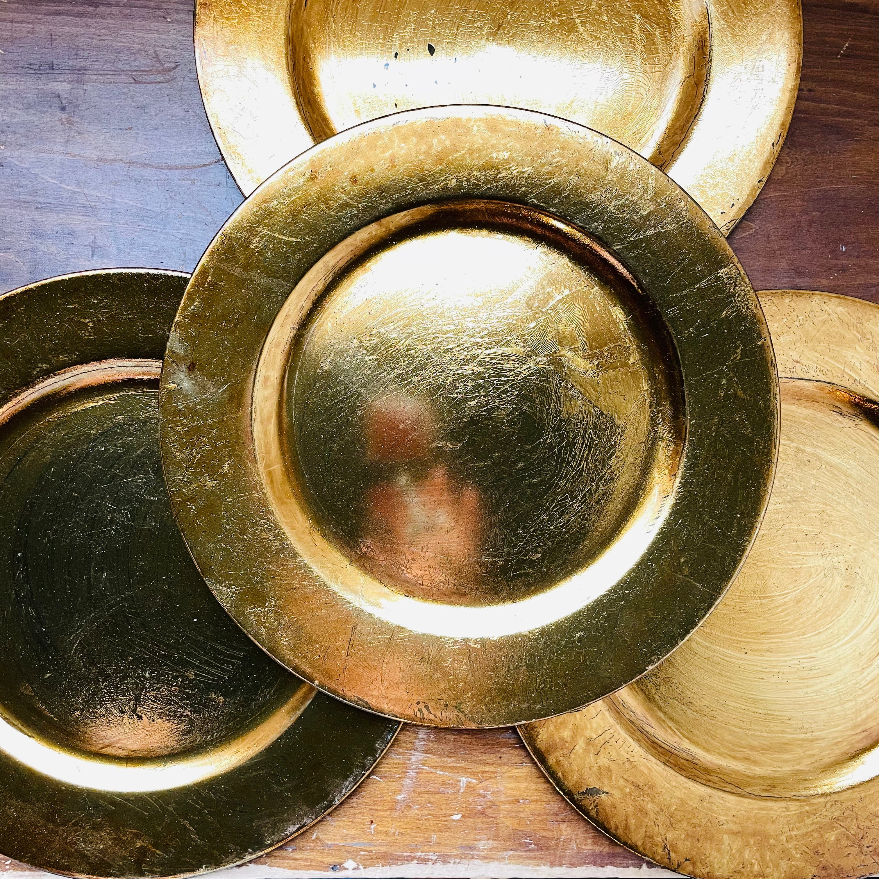 Classic Antique Copper 13" Chargers- Set of 4 – Sugartown Mercantile