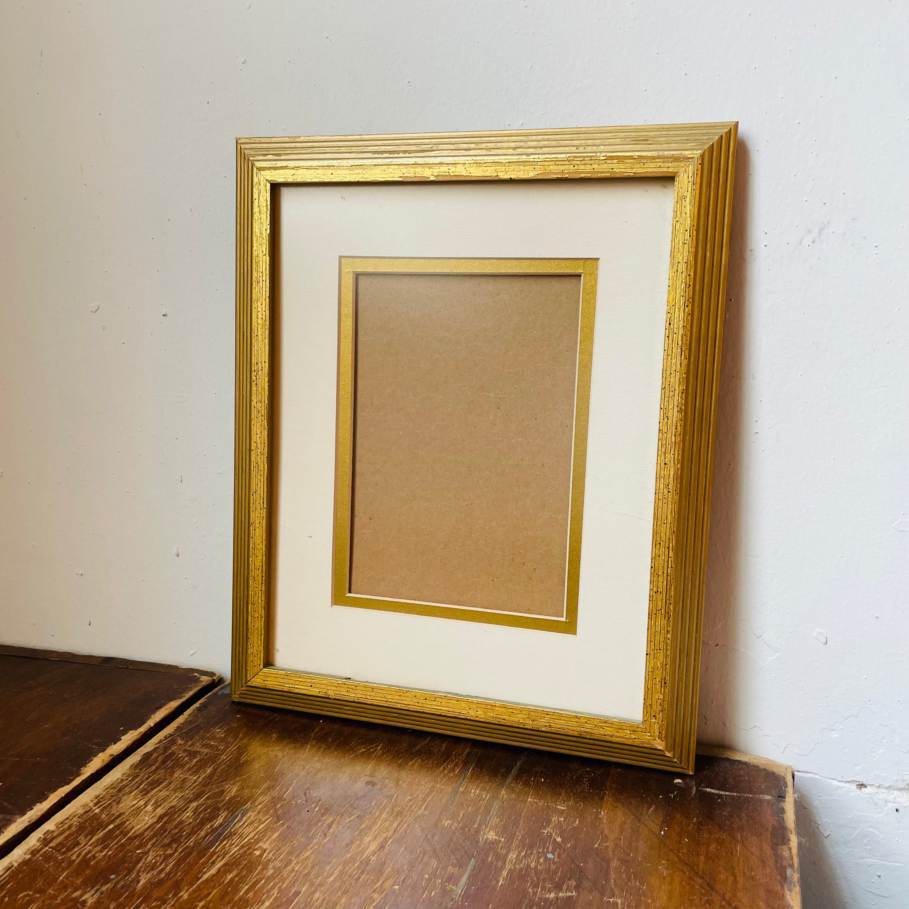 Gold Frame with Glass & Matting- Vintage – Sugartown Mercantile