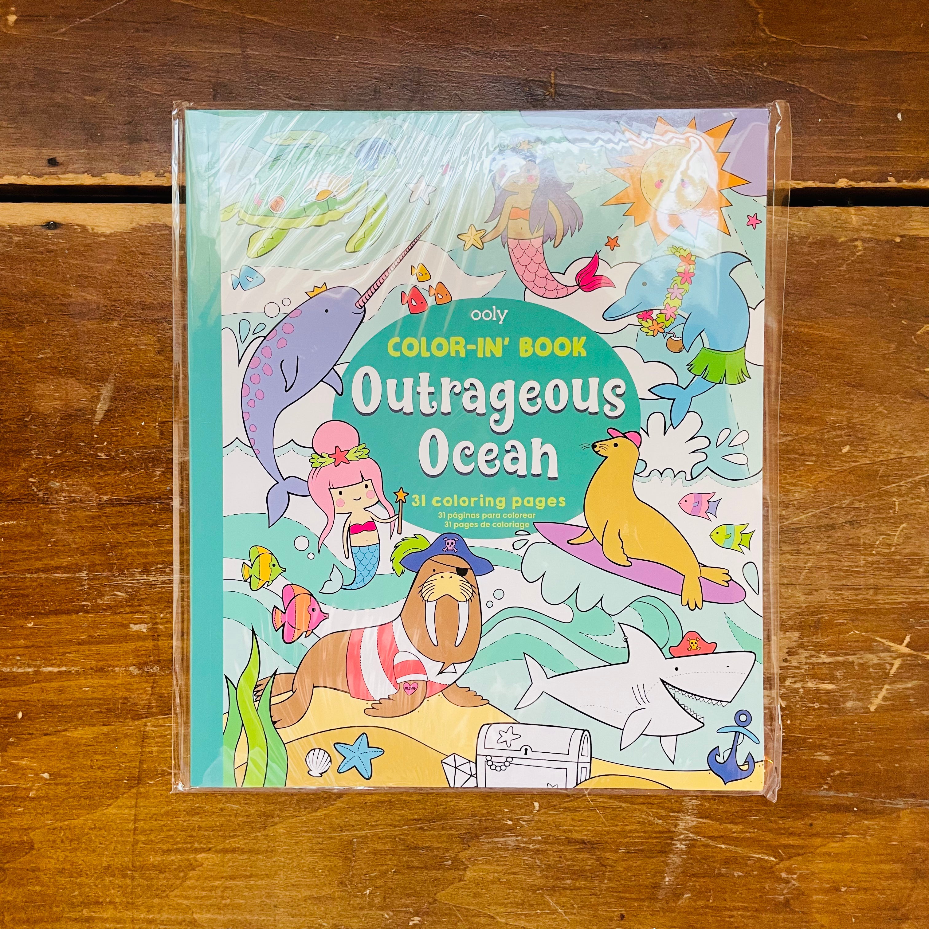 Color-in' Book: Outrageous Ocean – Sugartown Mercantile