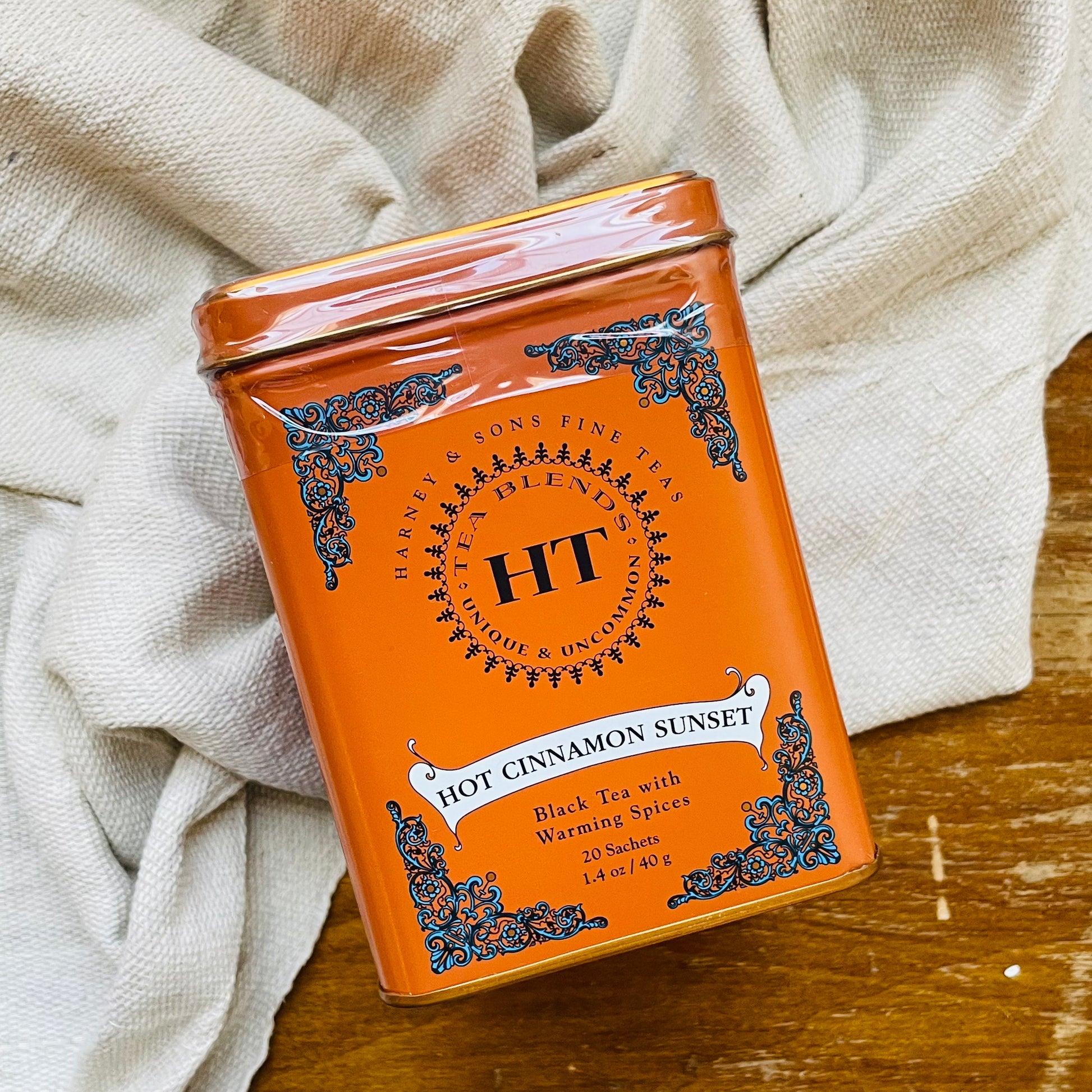 Hot Cinnamon Sunset Tea Tin- Harney & Sons – Sugartown Mercantile